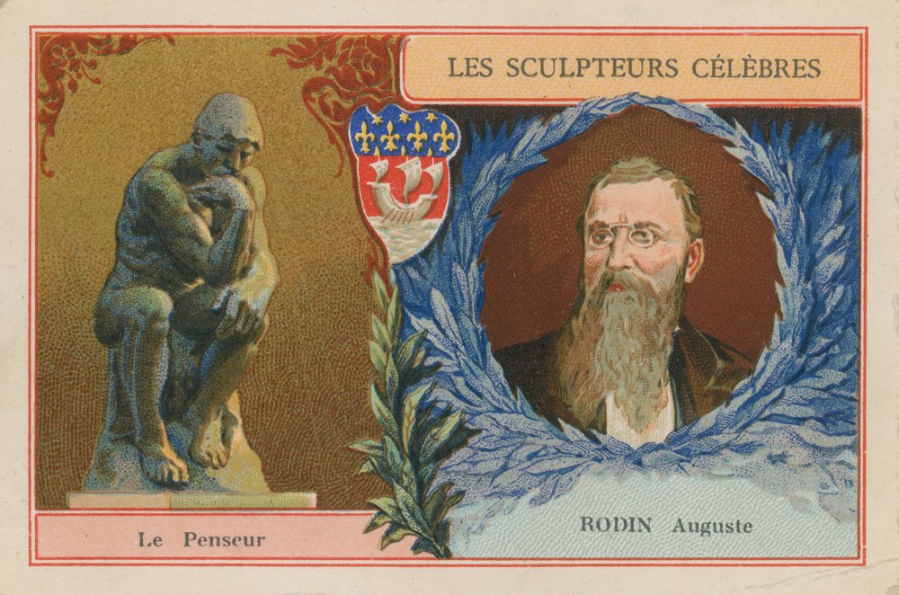 Auguste Rodin, French sculptor and his The Thinker