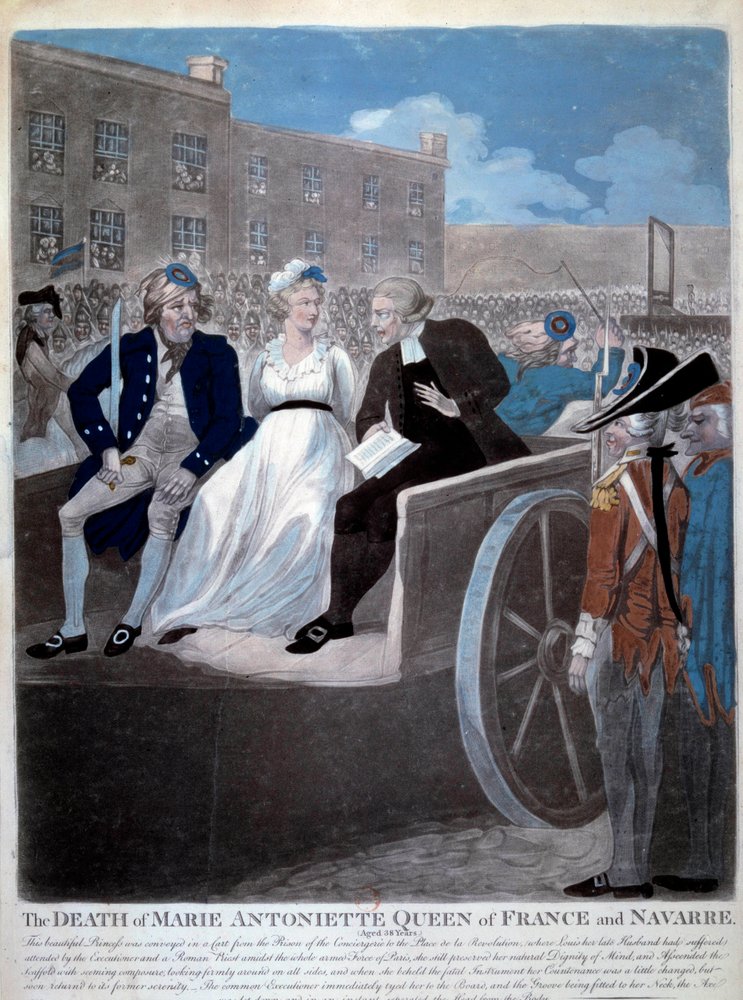 Vintage Marie Antoinette On Her Way To The Guillotine Book Marie