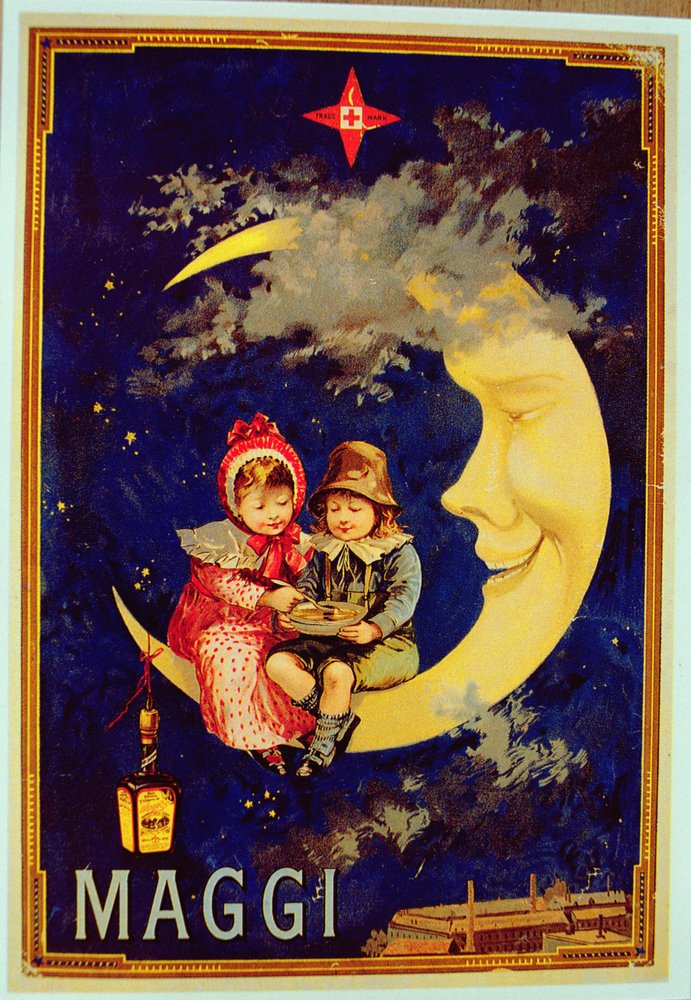 Poster advertising Maggi by French School: Fine art print