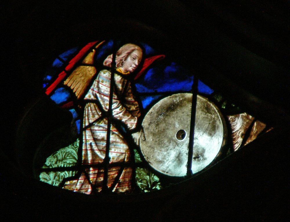 The West Rose Window Depicting a Scene from the Book of Revelation: A ...