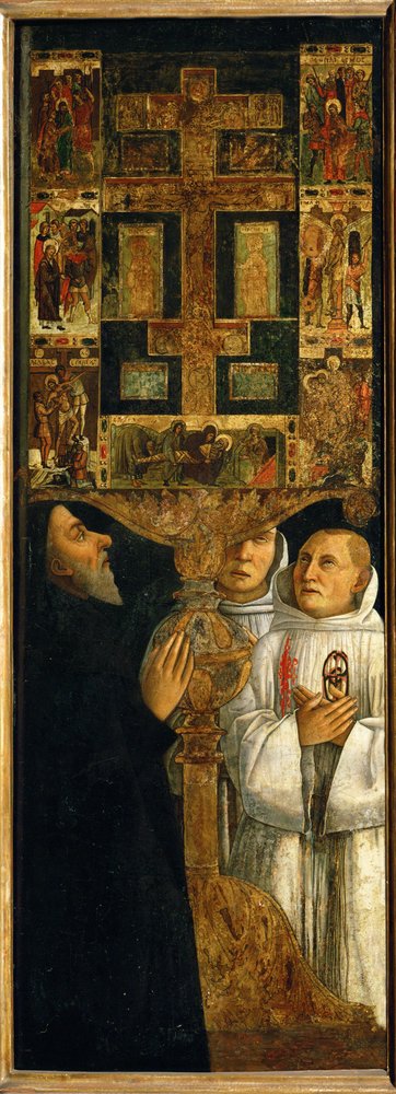 Cardinal Bessarion with Two Fathers of the Scuola della Carita at the ...