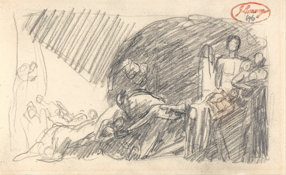 Howard Visiting a Prison by George Romney: Fine art print