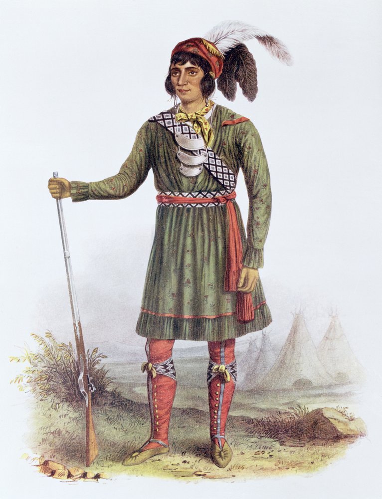 Osceola or 'Rising Sun', a Seminole Leader, illustration from 'The ...