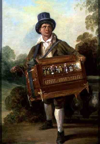 hurdy gurdy player