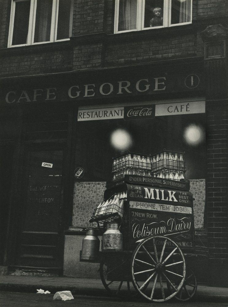 London Street Scene 1950s by Godfrey Macdominic