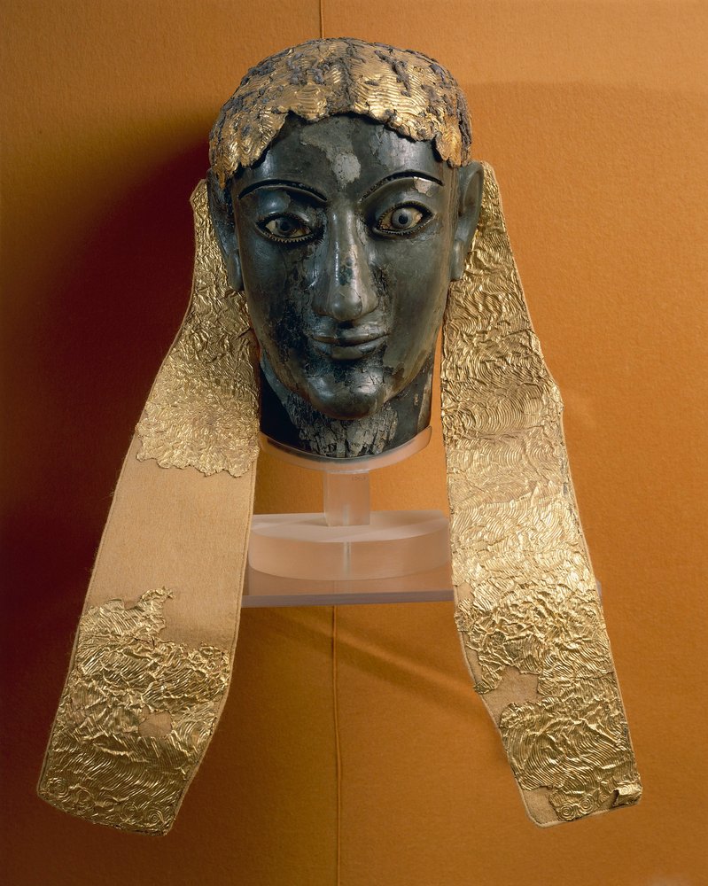 Head of the God Apollo with Curly Hair by Greek