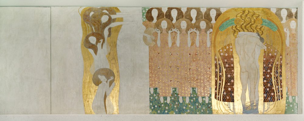 The Beethoven Frieze (detail) by Gustav Klimt