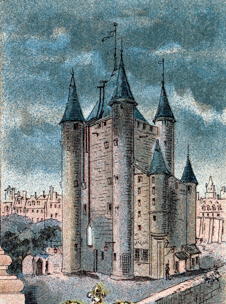 View of the Temple Prison in Paris by Gustave Demoulin