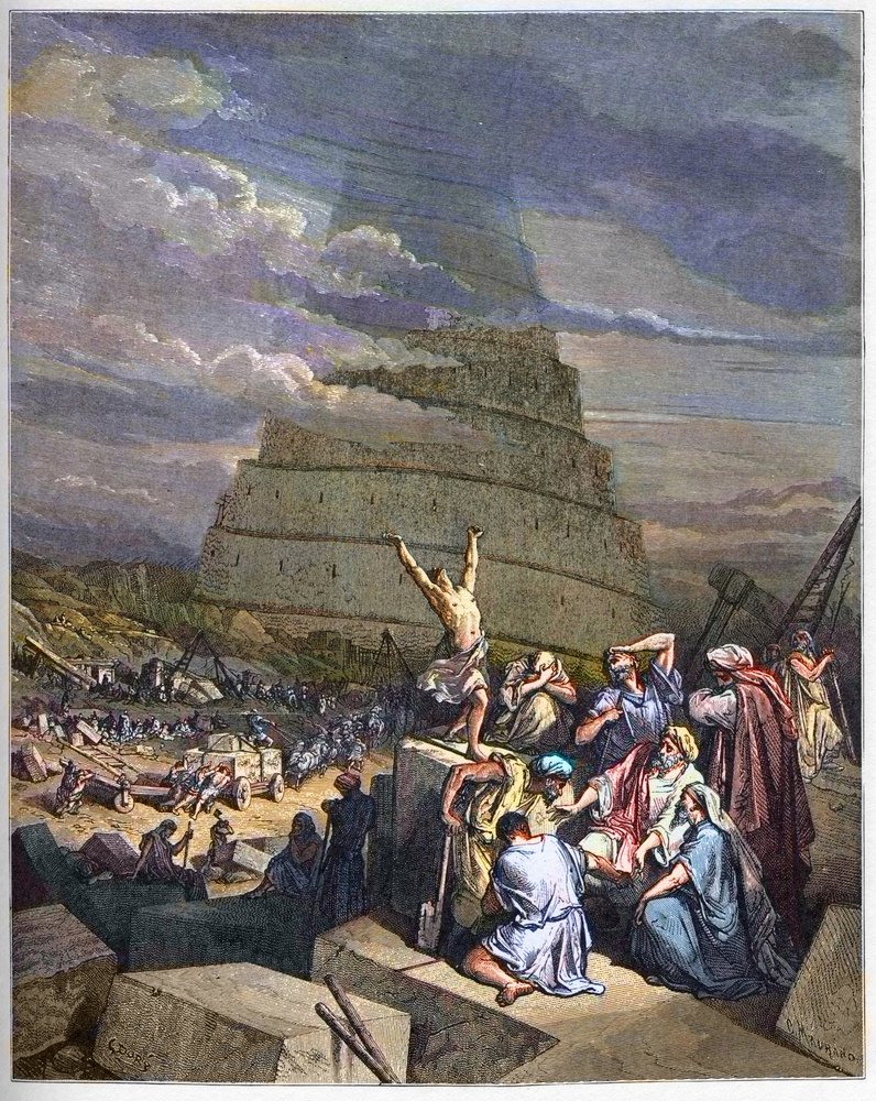 Tower of Babel - The Tower of Babel illustration of Genesis and ...