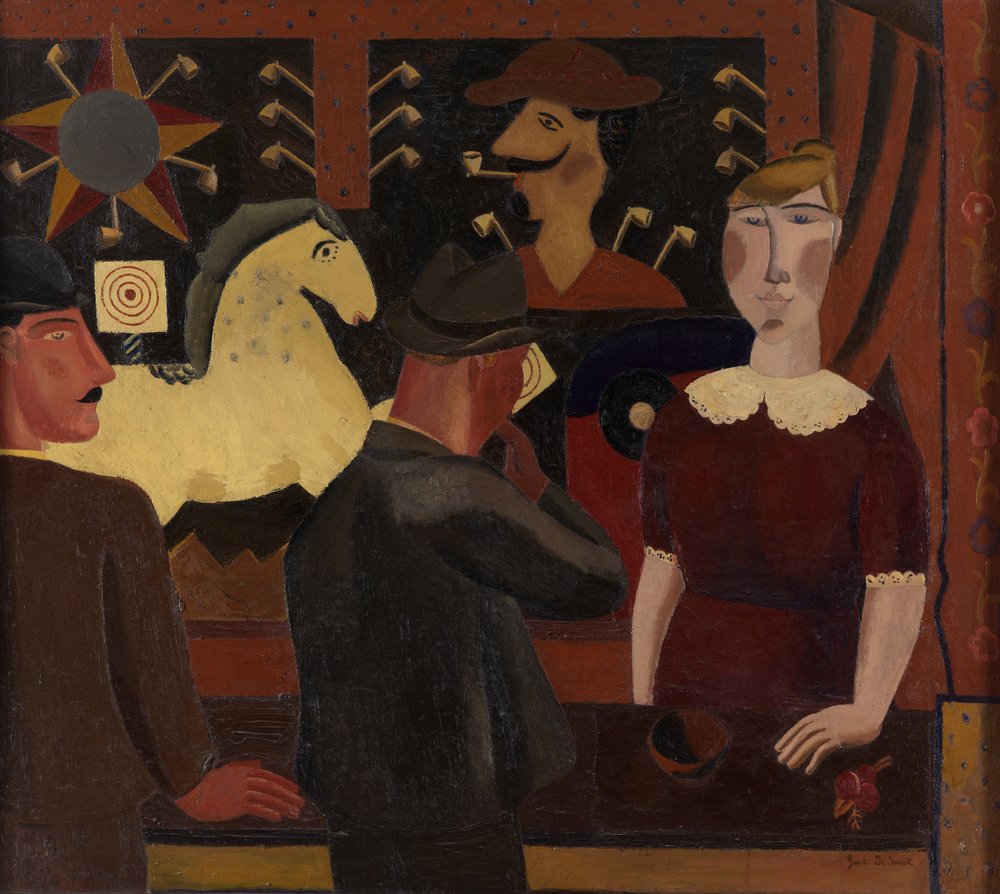 The Shooting Gallery by Gustave de Smet: Fine art print