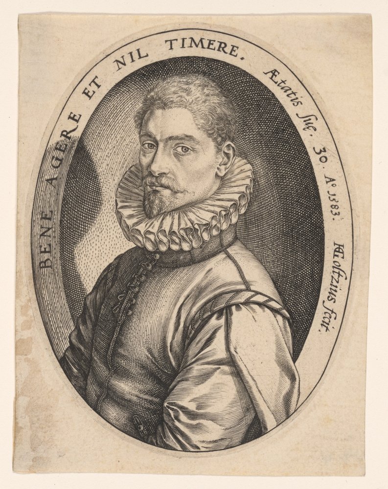 Hieronymous Scholiers by Hendrick Goltzius: Fine art print