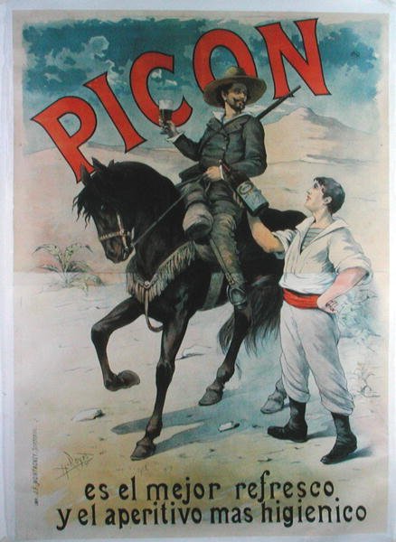 Poster advertising 'Picon', Spanish aperitif by Henri Royer