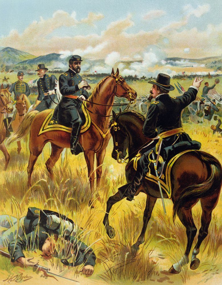 Major General George Meade at the Battle of Gettysburg on July 2nd 1863