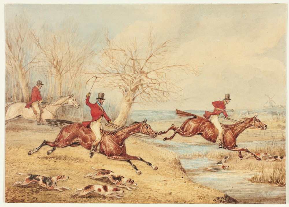 Mounted Hunters with Dogs by Henry Alken: Fine art print