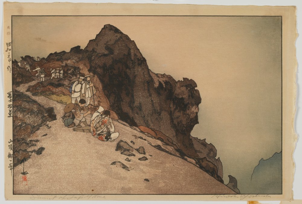 Summit of Fuji, from the series, Ten Views of Mount Fuji, Showa era