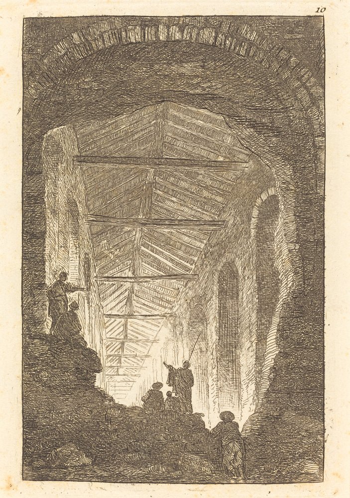 The Ancient Gallery by Hubert Robert: Buy fine art print