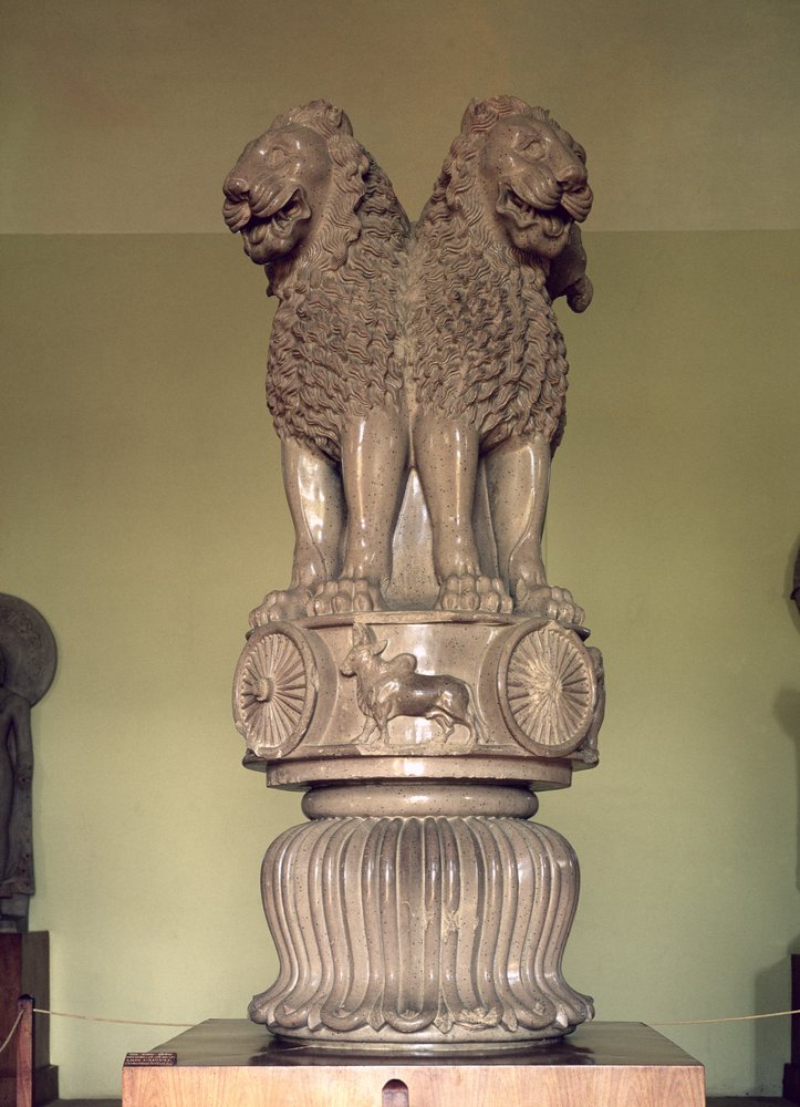 Lion Capital from the Pillar of Emperor Ashoka by Indian