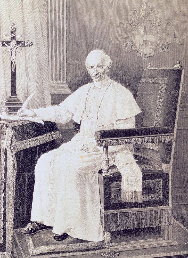 Portrait of Pope Leo XIII by Italian School: Fine art print
