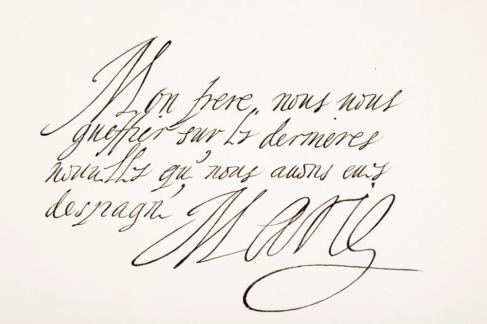 Handwriting and Signature of Marie de Medici