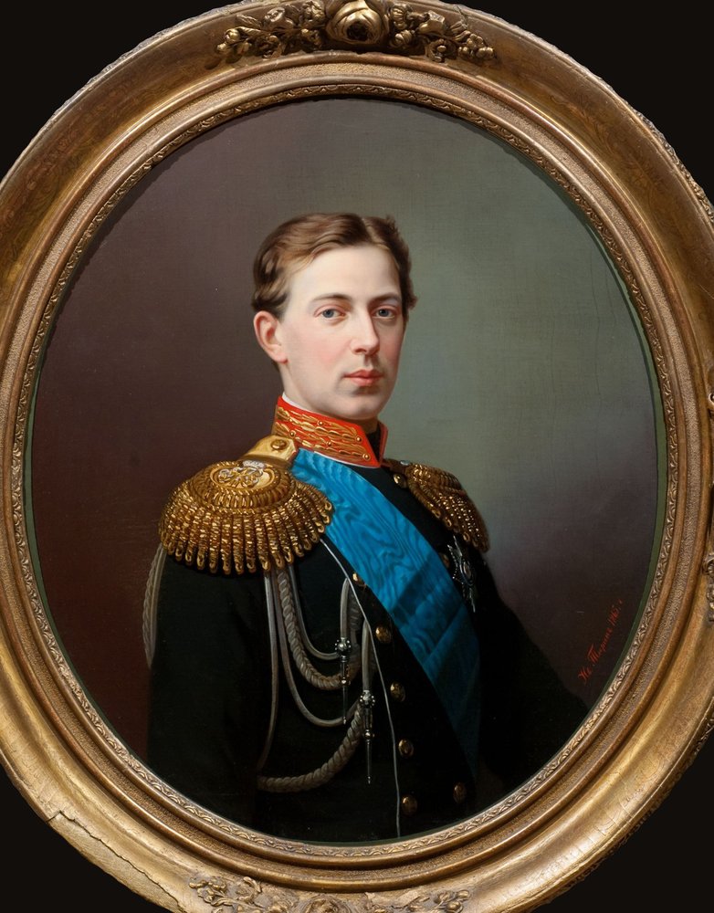 Portrait of Tsarevich Nicholas Alexandrovich of Russia 1843-1865, 1865