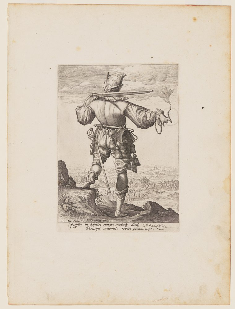 Helmetted Musketeer, from Officers and Soldiers of the Bodyguard of ...