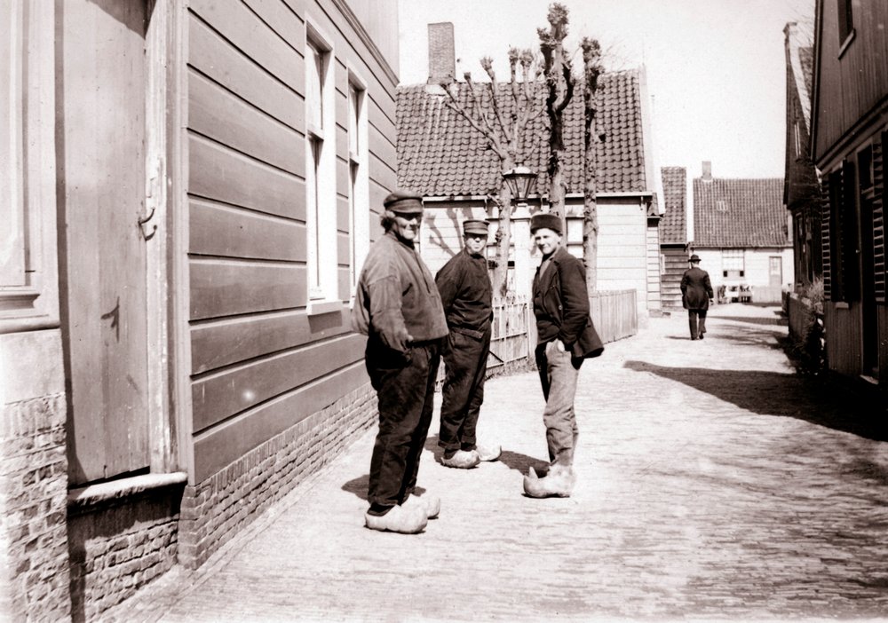 Men in traditional costume, Broek, Netherlands