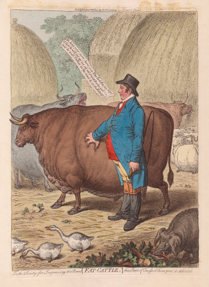 Fat Cattle by James Gillray: High-quality fine art print