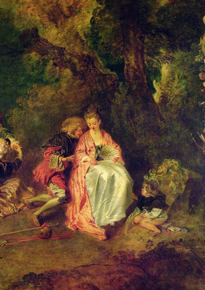 Embarkation for Cythera (detail) by Jean-Antoine Watteau