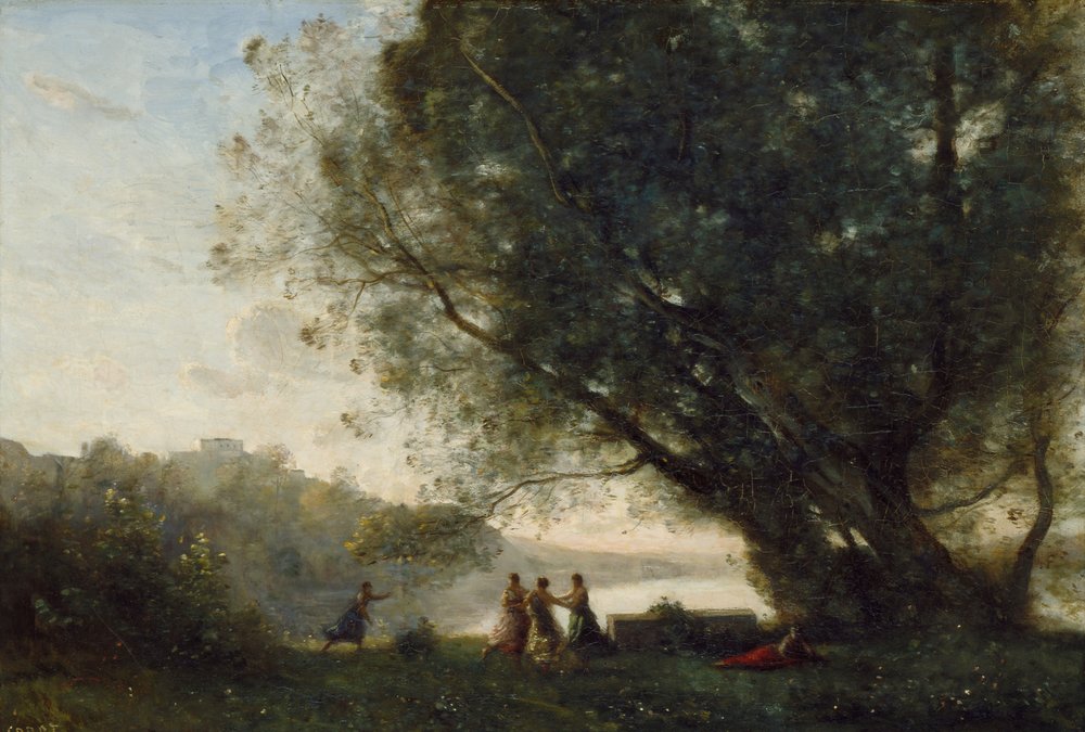 Dance under the Trees at the Edge of the Lake, 1865-70