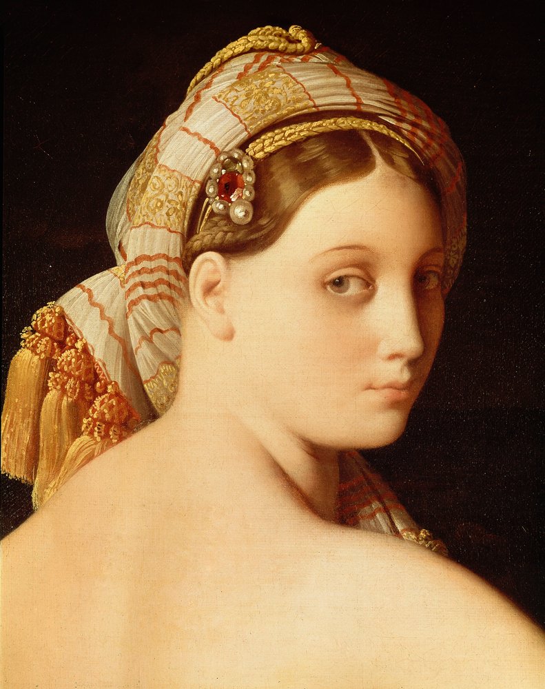 Grande Odalisque (detail) by Jean Auguste Dominique Ingres