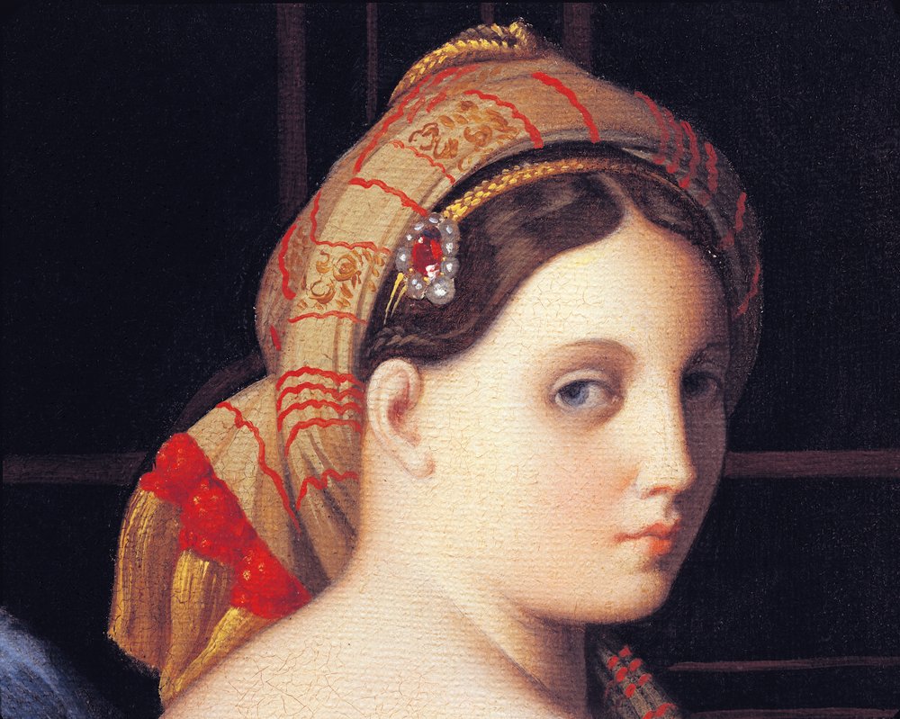 The Odalisque's Face (detail from The Great Odalisque)