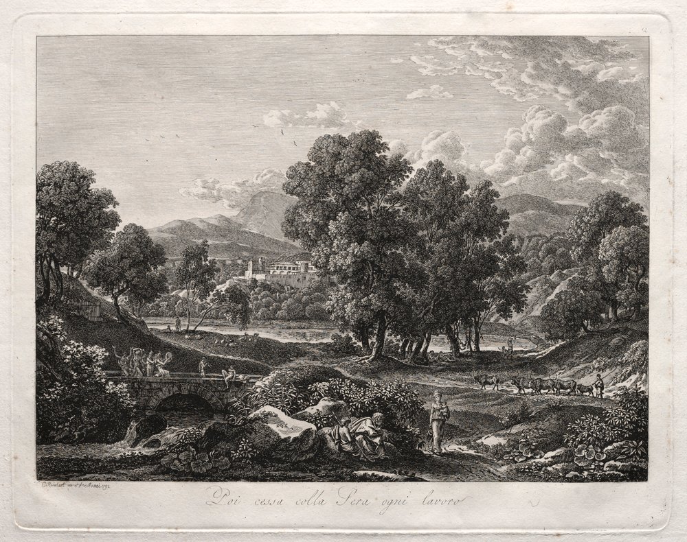 Heroic Landscape: The Shepherds Dance on the Bridge, 1792