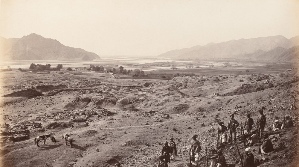 River Gorge above Lalpura looking towards Bassaule, c.1878