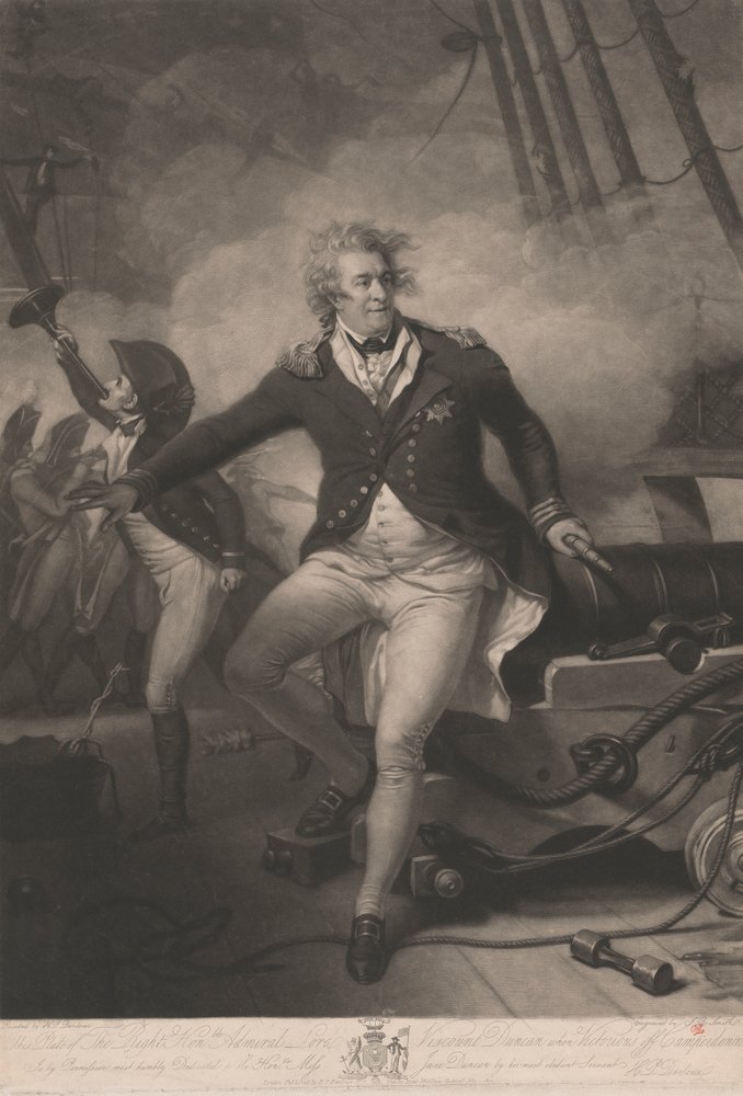 The Right Honorable Admiral Lord Viscount Duncan When Victorious off ...