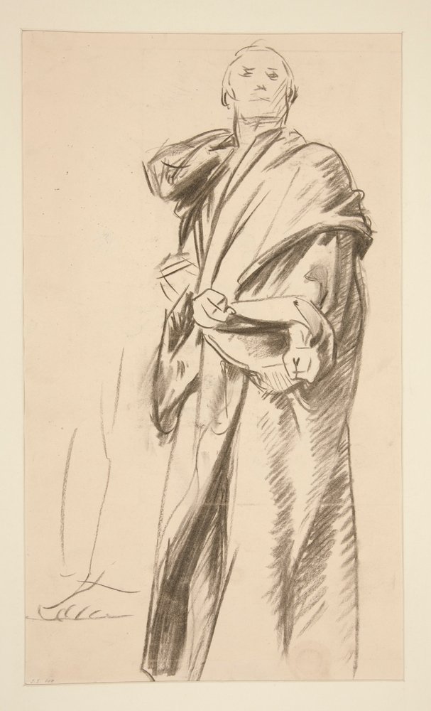 Draped Standing Figure by John Singer Sargent