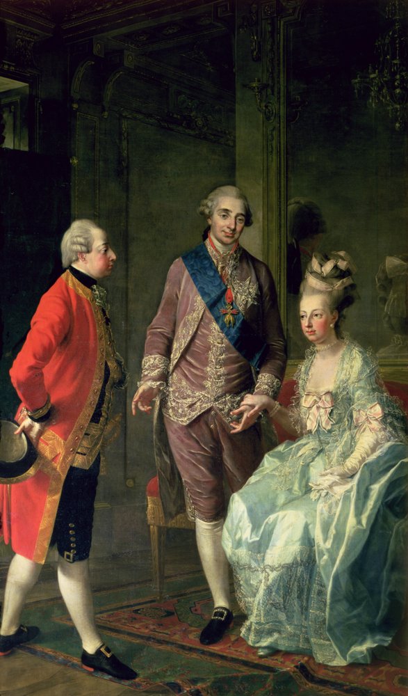 Archduke Maximilian Franz Visiting Marie Antoinette (1755-93) and Louis ...