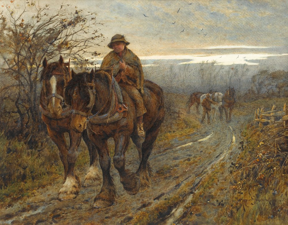 Weary Beasts Returning frae the Plough, 1894