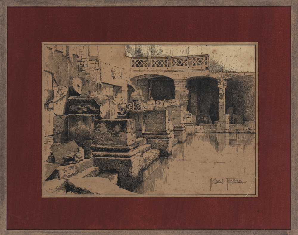 Römisches Bad in Bath von Joseph Holland Tringham