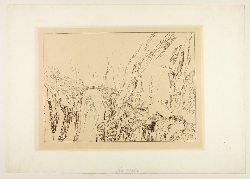 Via Mala by Joseph Mallord William Turner: Fine art print