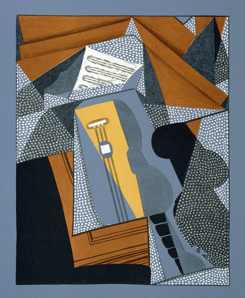 The Guitar by Juan Gris: Premium art reproduction