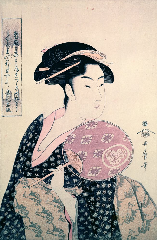 The Tea House Waitress O'Hisa by Kitagawa Utamaro