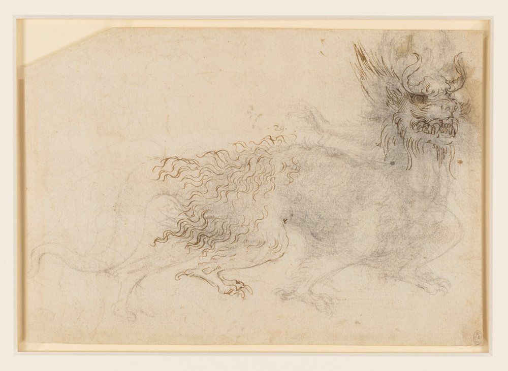 A Design for a Dragon Costume by Leonardo da Vinci