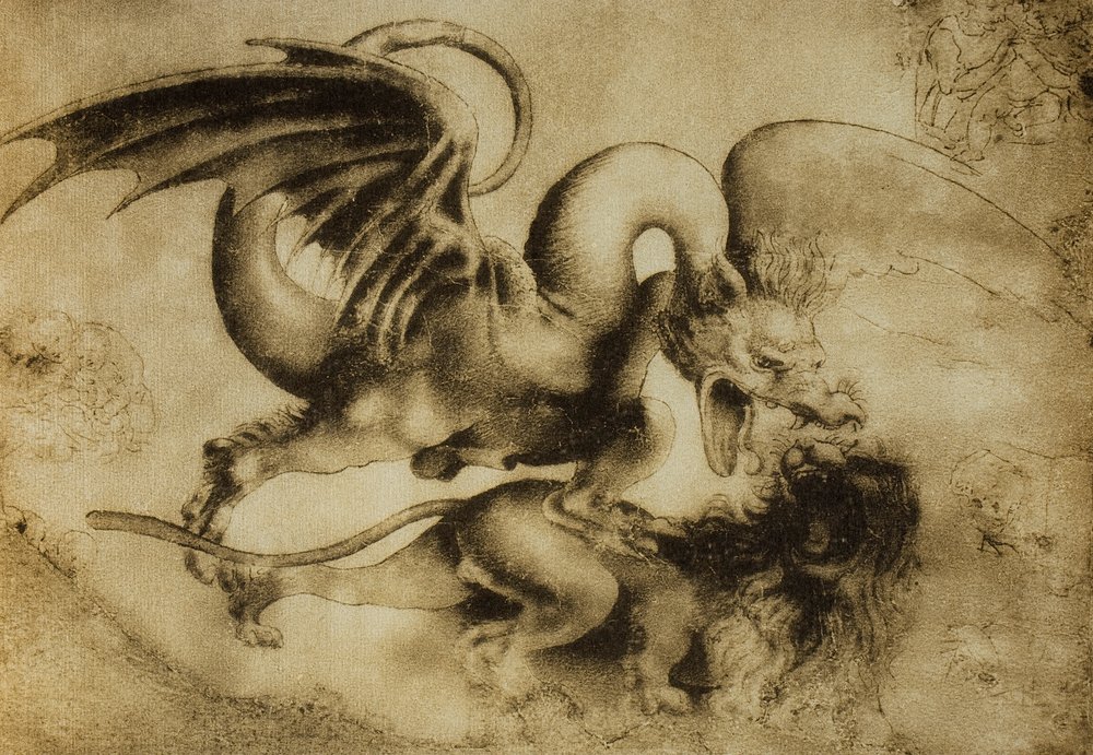 how to draw a dragon lion