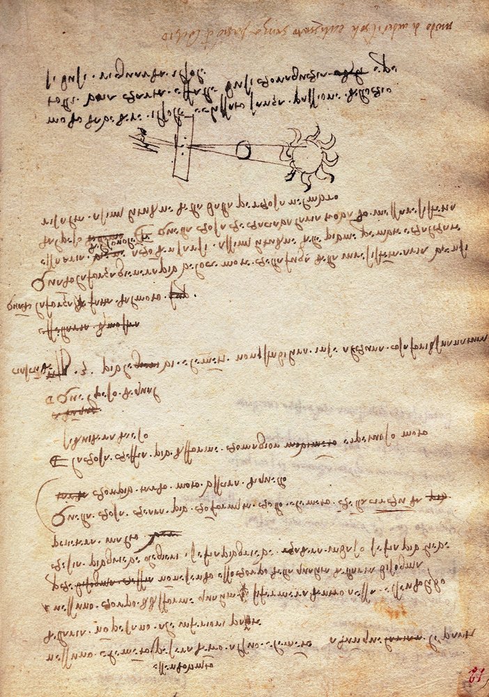 Study of the Technique for Observing Solar Eclipse, Codex Trivulzianus