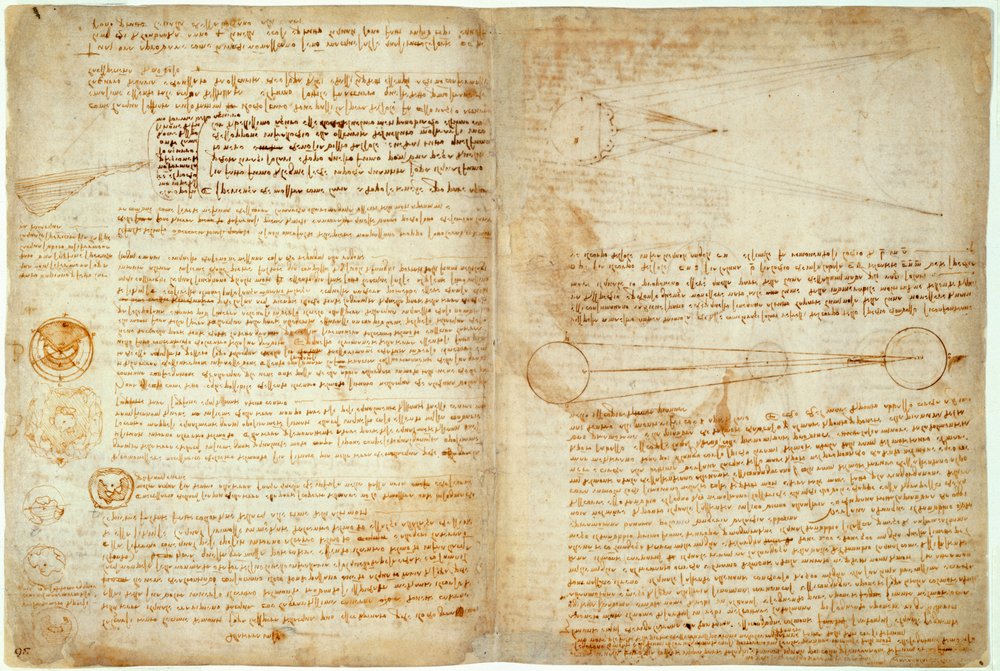 The Codex Hammer or Codex Leicester, pages 48-51, 1508-12