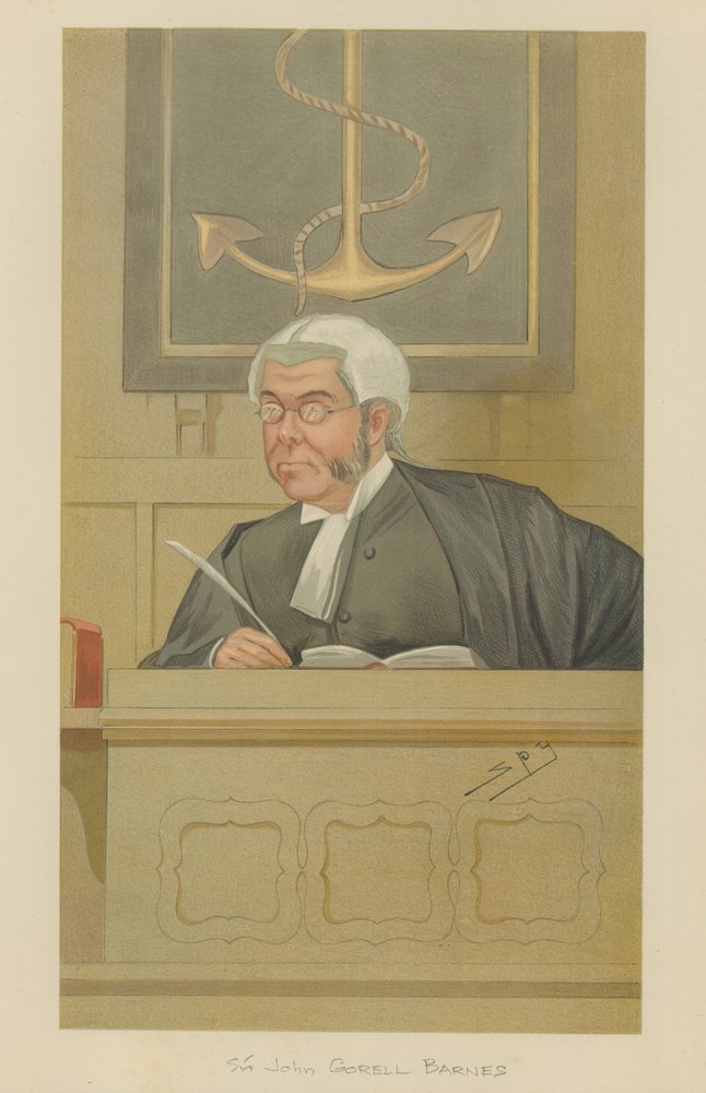 Sir John Gorell Barnes by Leslie Matthew Ward