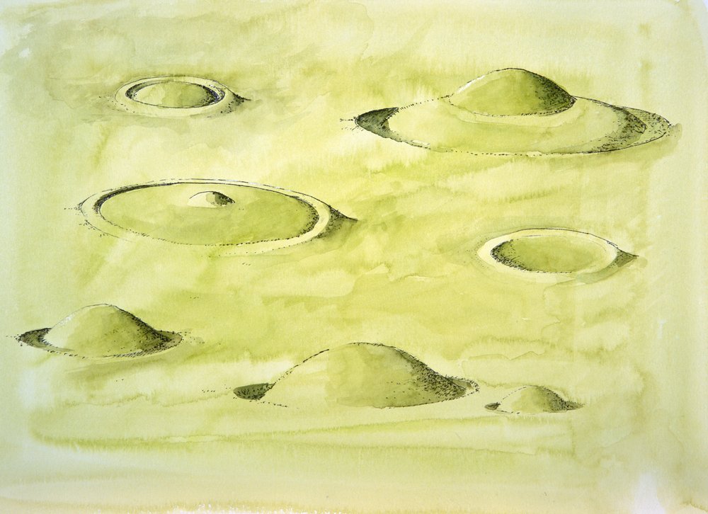 Bronze Age Barrow Types by Liam Wales: Buy fine art print