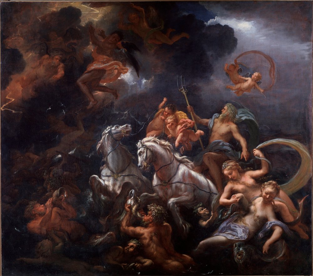 Neptune and Amphitrite by Livio Mehus: Buy fine art print