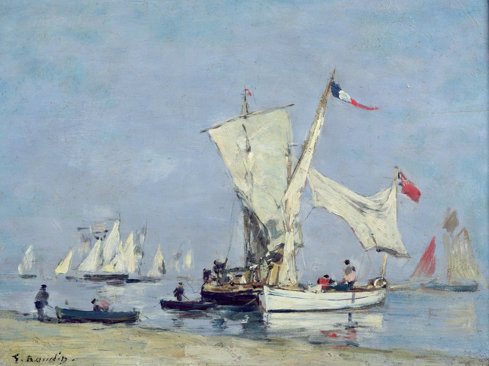Sailing Boats by Eugene Louis Boudin: Buy fine art prints