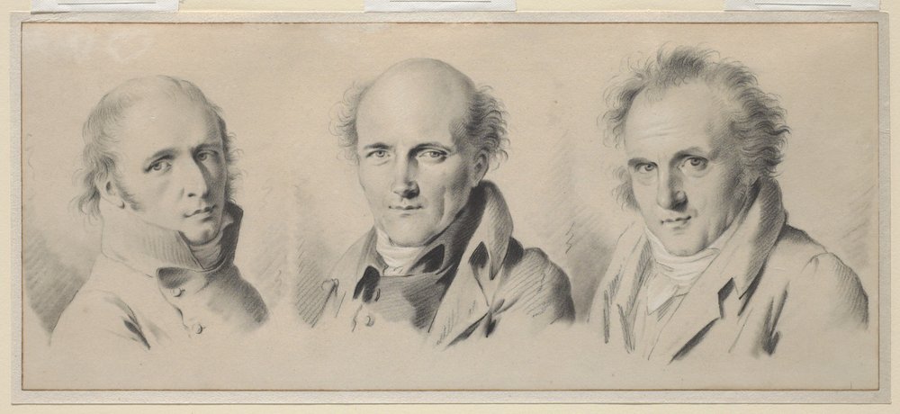 Portraits of Charles Percier, Pierre-Francois Leotard Fontaine and ...